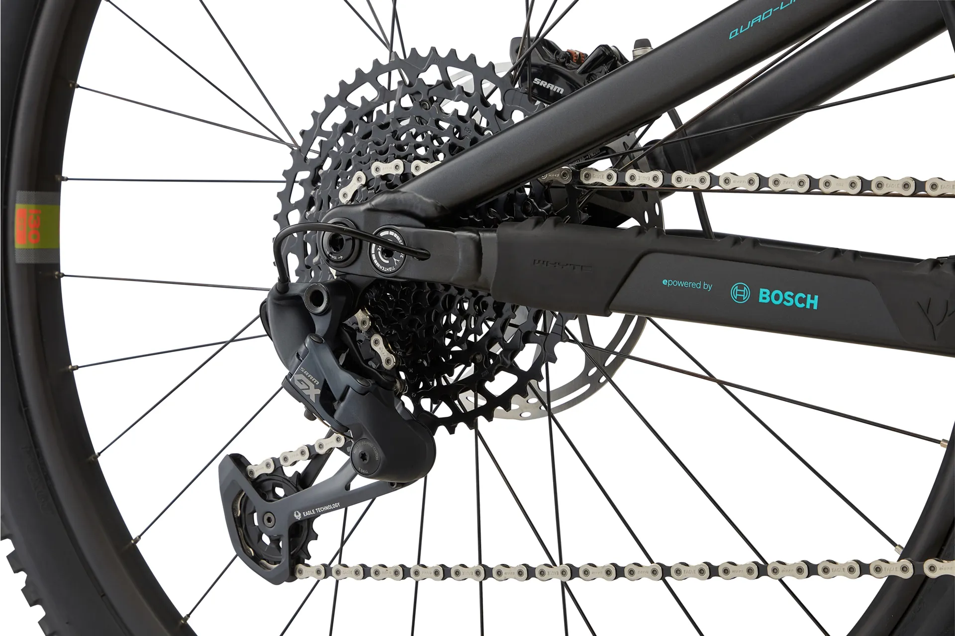 Whyte E160 S 29er Electric Bike 2023 Matt Black/Turquoise