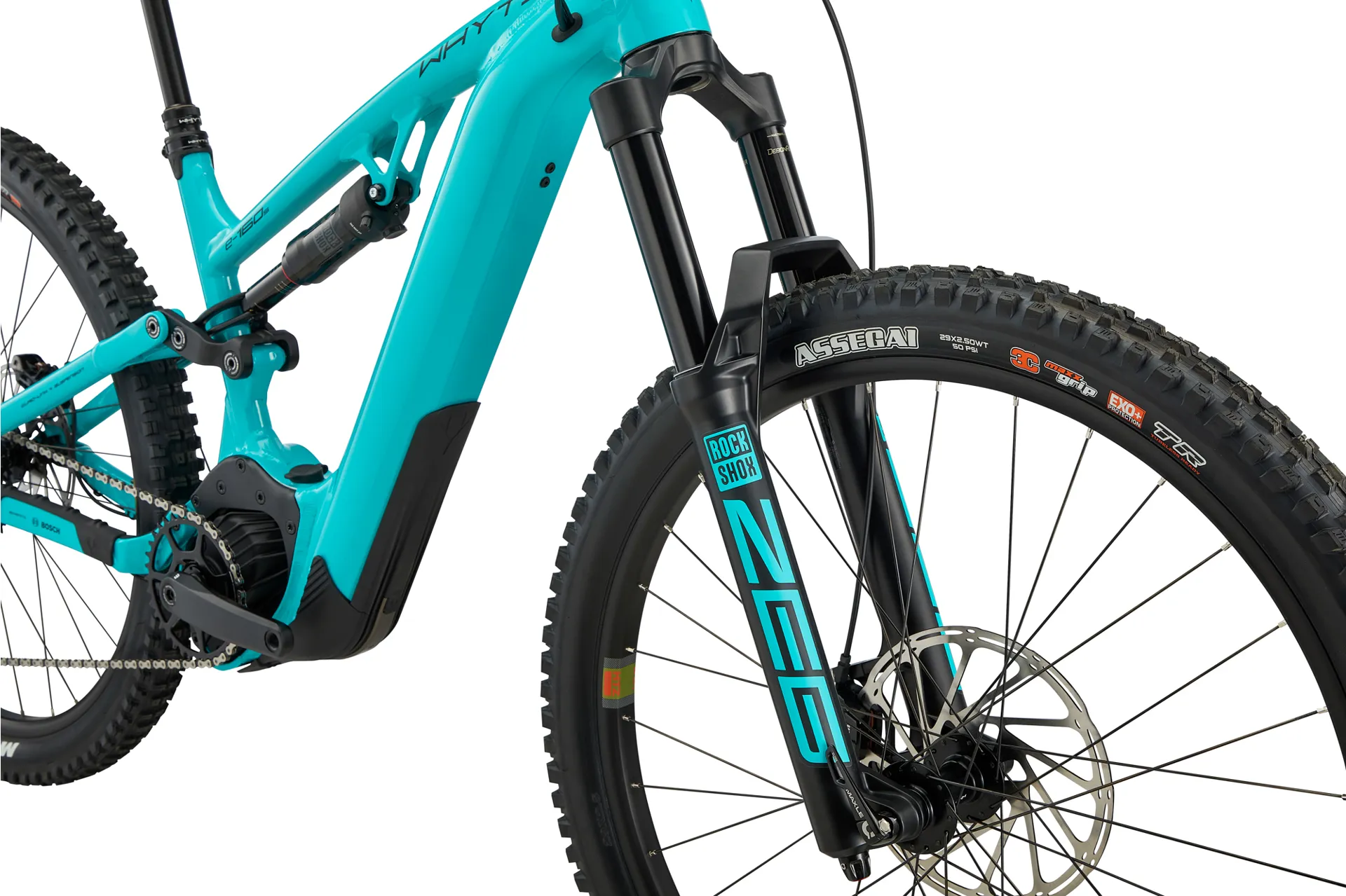 Whyte E160 S 29er Electric Bike 2023 Gloss Turquoise