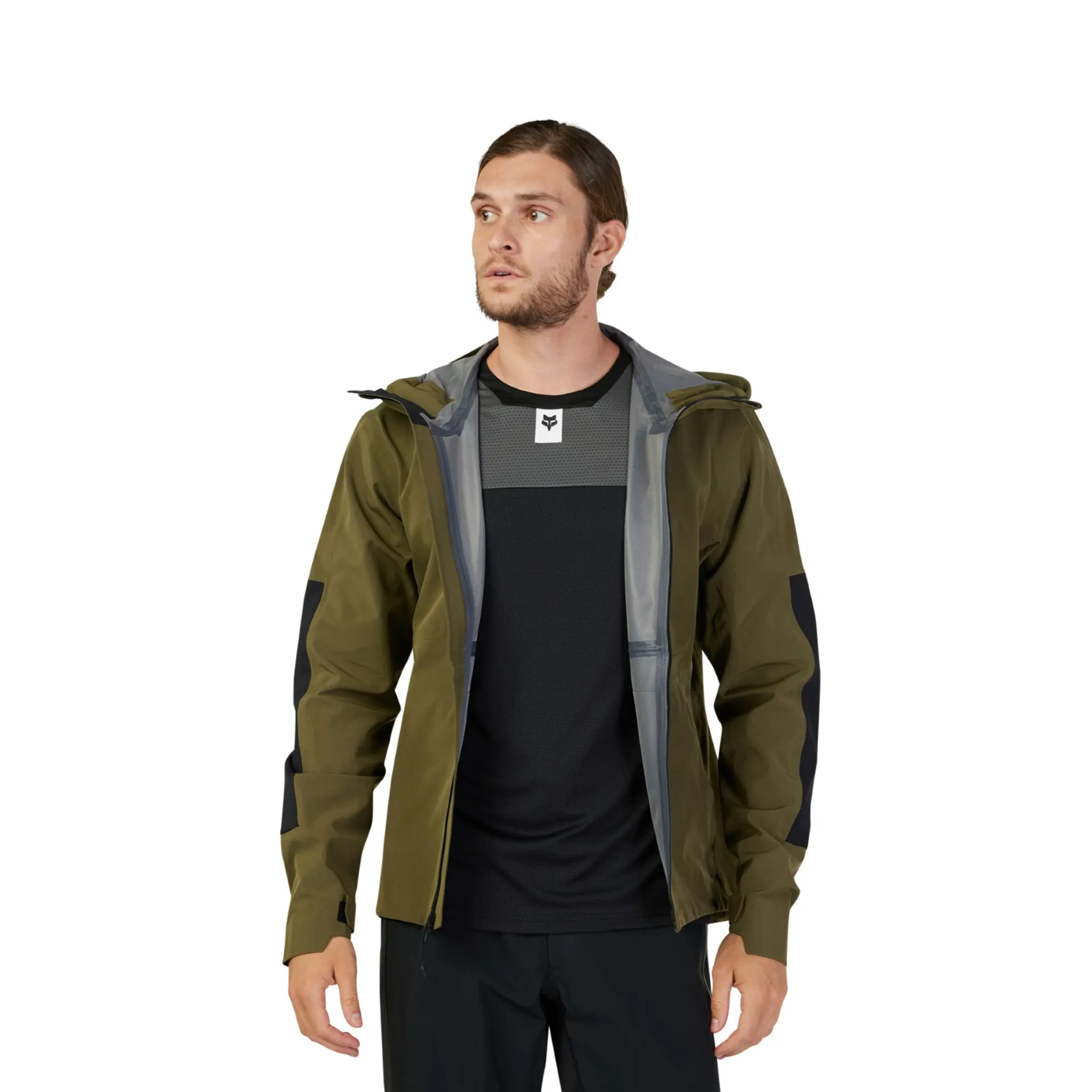 Fox Defend 3L Water MTB Jacket Olive Green