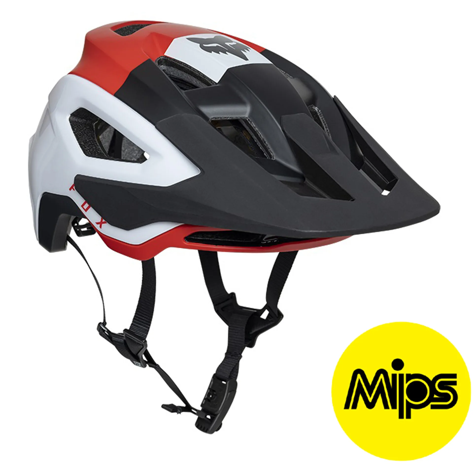 Fox Speedframe Pro MIPS MTB Helmet Klif Fluorescent Red