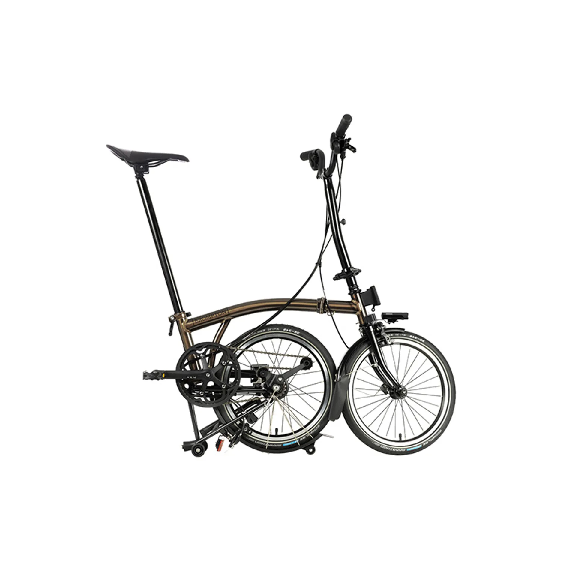 Brompton C-Line Explore High Black Edition Folding Bike Black Laquer