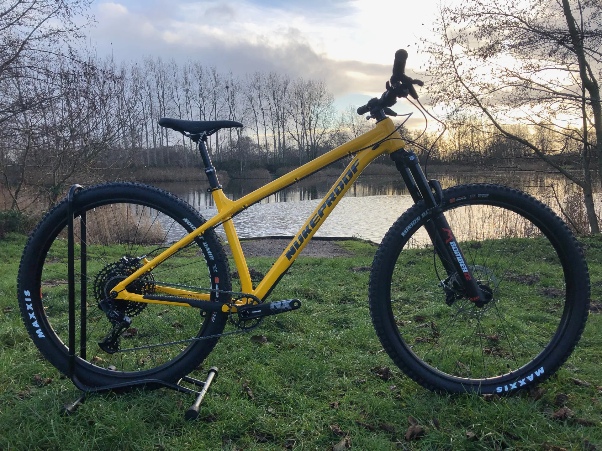 Nukeproof Scout 290 Custom Build Mountain Bike 2022 Yellow