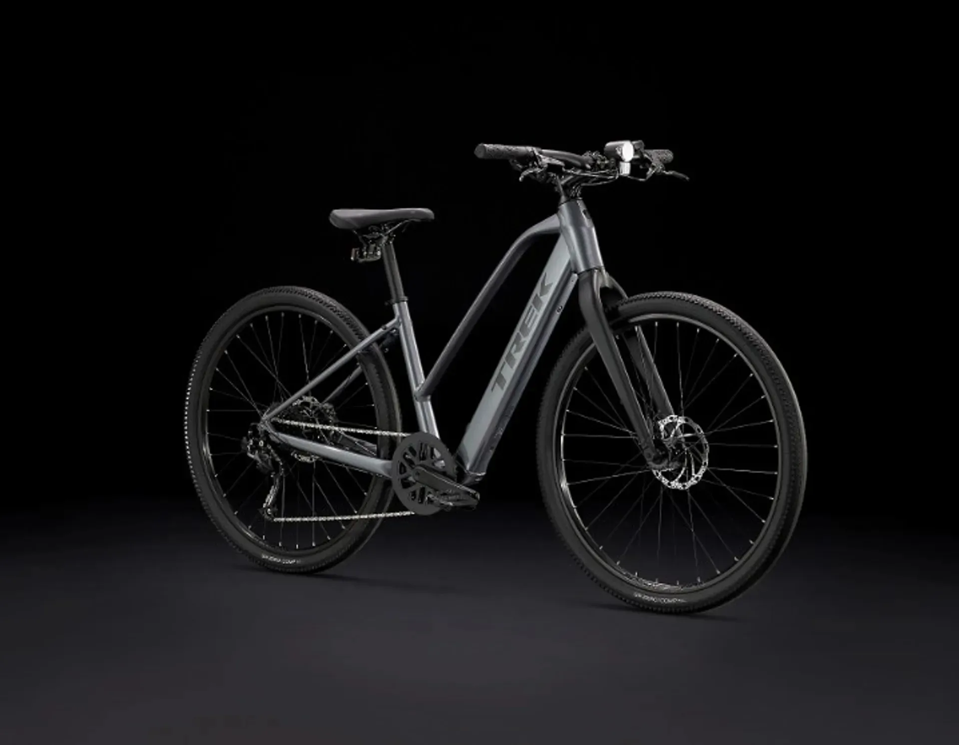 Trek Dual Sport+ 2 Stagger Hybrid Bike 2025 Galactic Grey