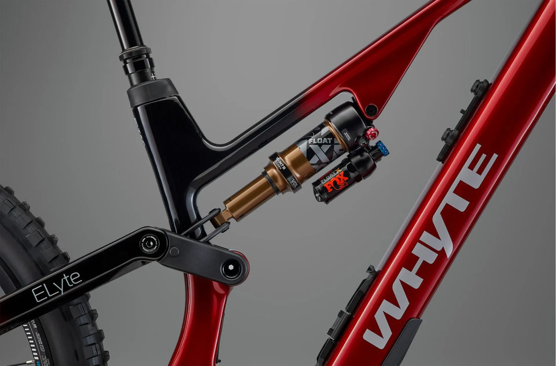 Whyte E-Lyte Evo Stag Works Electric Bike 2025 Gloss Ruby Red/Black Fade