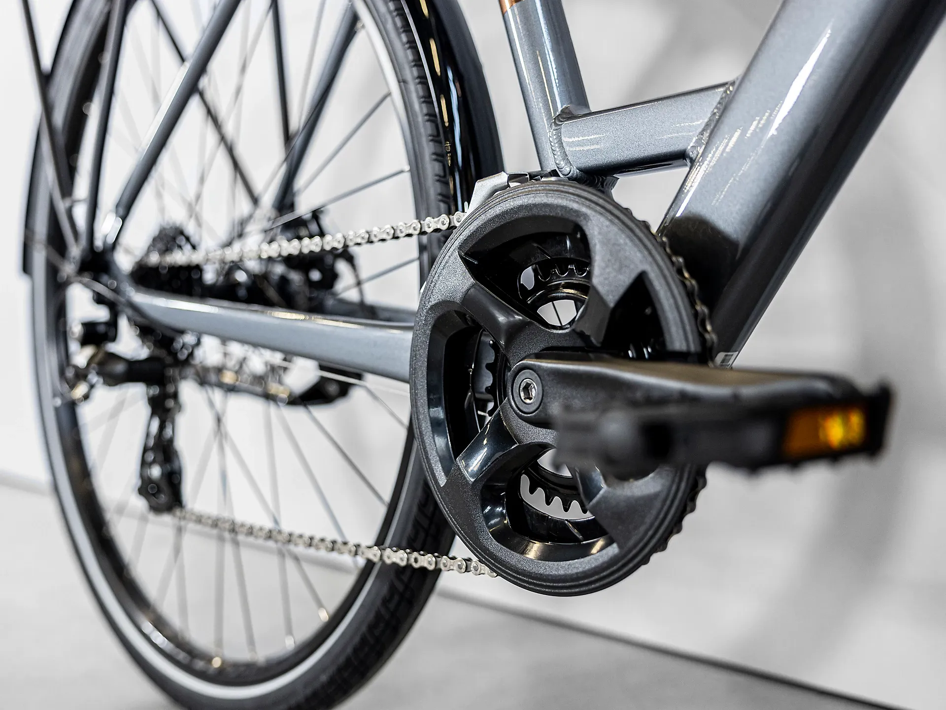 Trek Verve 1 Lowstep Equipped Hybrid Bike 2023 Galactic Grey