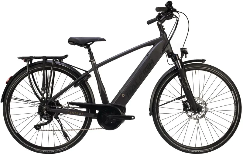 Raleigh Centros Crossbar Derailleur Electric Bike Grey