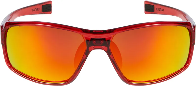 Madison Target Glasses Gloss Crystal Red/Fire Mirror