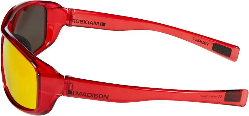 Madison Target Glasses Gloss Crystal Red/Fire Mirror