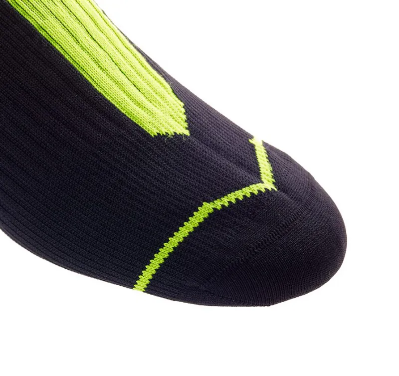 SealSkinz Road Thin Socklet Charcoal/Yellow