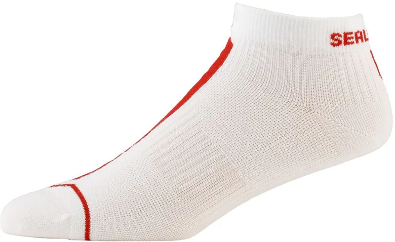 SealSkinz Road Aero Socklet White/Red