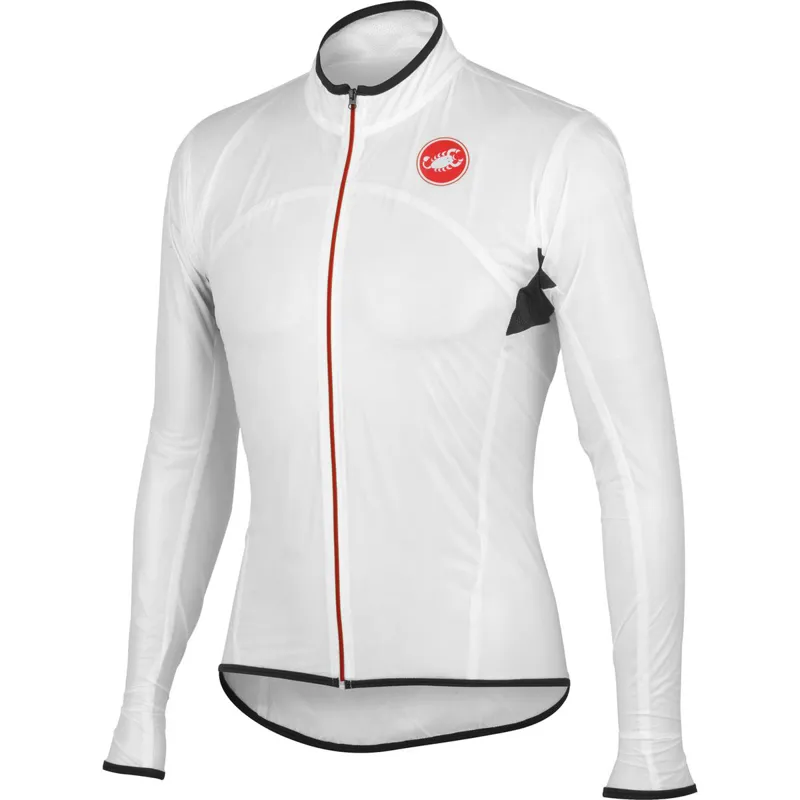 Castelli Sottile Due Waterproof Jacket Transparent/White