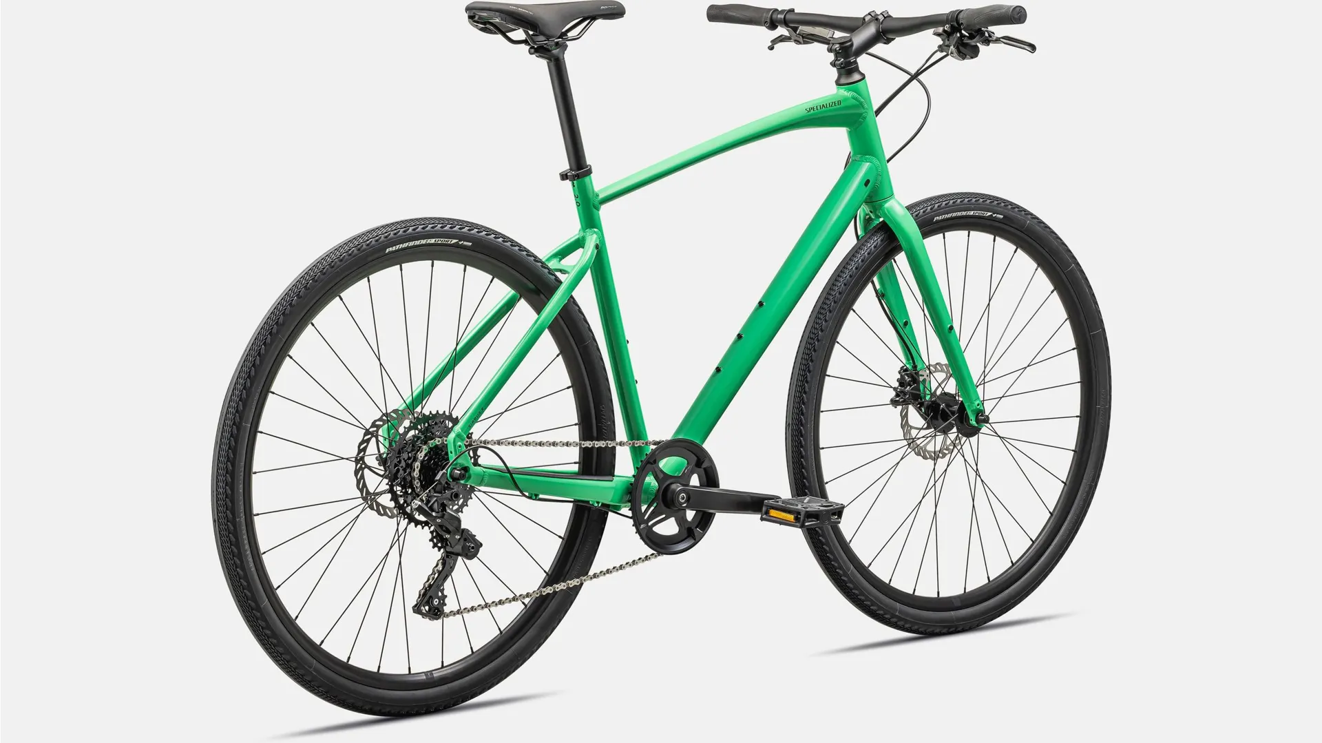 Specialized Sirrus X 2.0 Hybrid Bike 2024 Gloss Electric Green/Satin Reflective Smoke