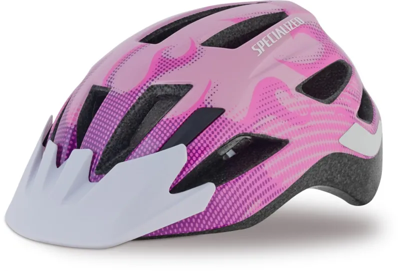 Specialized Shuffle Child LED Helmet Pink Flames