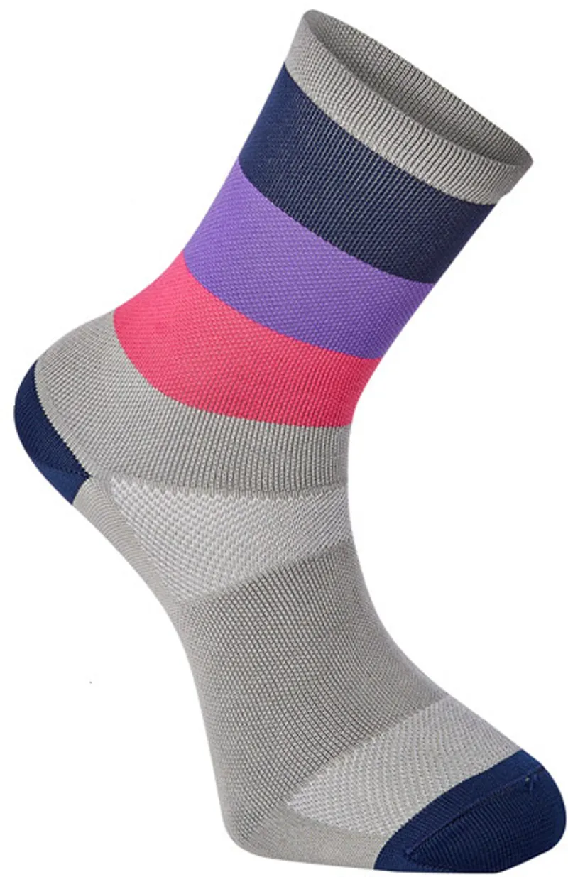 Madison Sportive Mid Socks Twin Pack Grey/Lavender