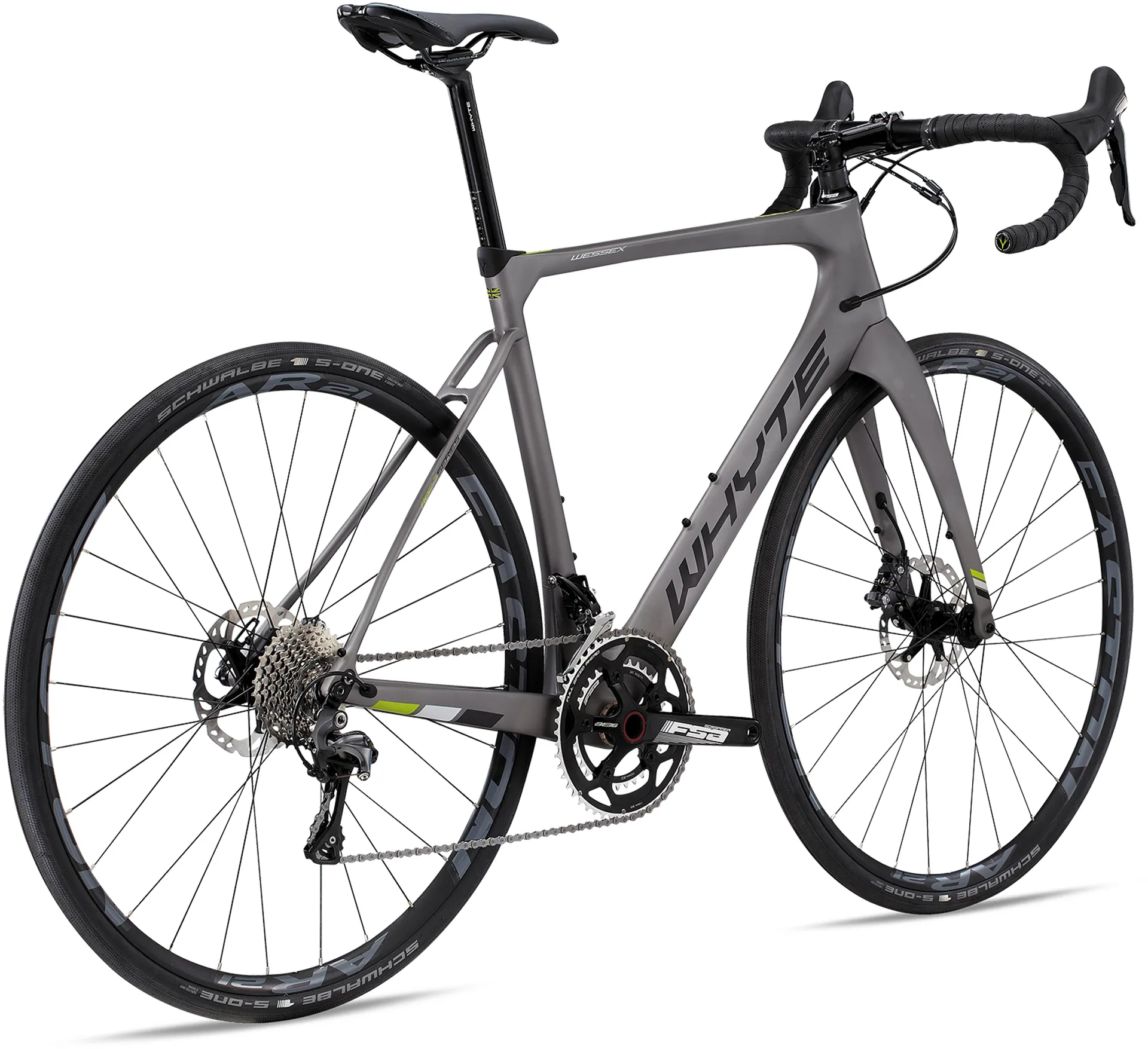 Whyte Wessex Road Bike 2017 Zinc/Lime/Grey